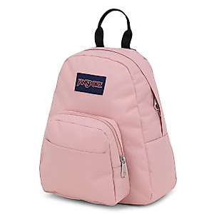 JanSport Half Pint Mini Backpack - Ideal Day Bag for Travel, Misty Rose