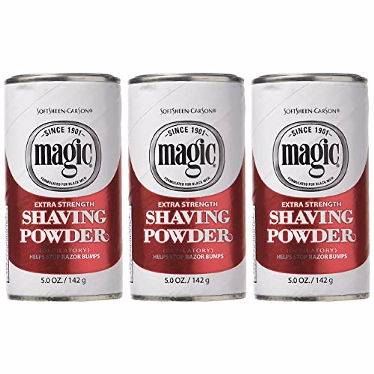 Magic Shaving Powder Red Extra Strength 5 oz (Pack of 3)