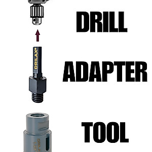 Drilax 5/8 Arbor Adapter for Angle Grinder Attachment 5/8"-11 Female to M14 Male Compatible with Dewalt Angle Grinder (5/8"-11 Male to SDS PLUS)