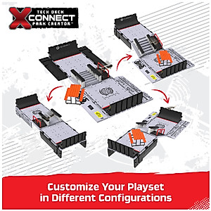 TECH DECK, The Berrics Transforming Park, X-Connect Park Creator, 30-inch Wide Foldable Playset with Storage and Exclusive Fingerboard, Kids Toy for Ages 6 and up