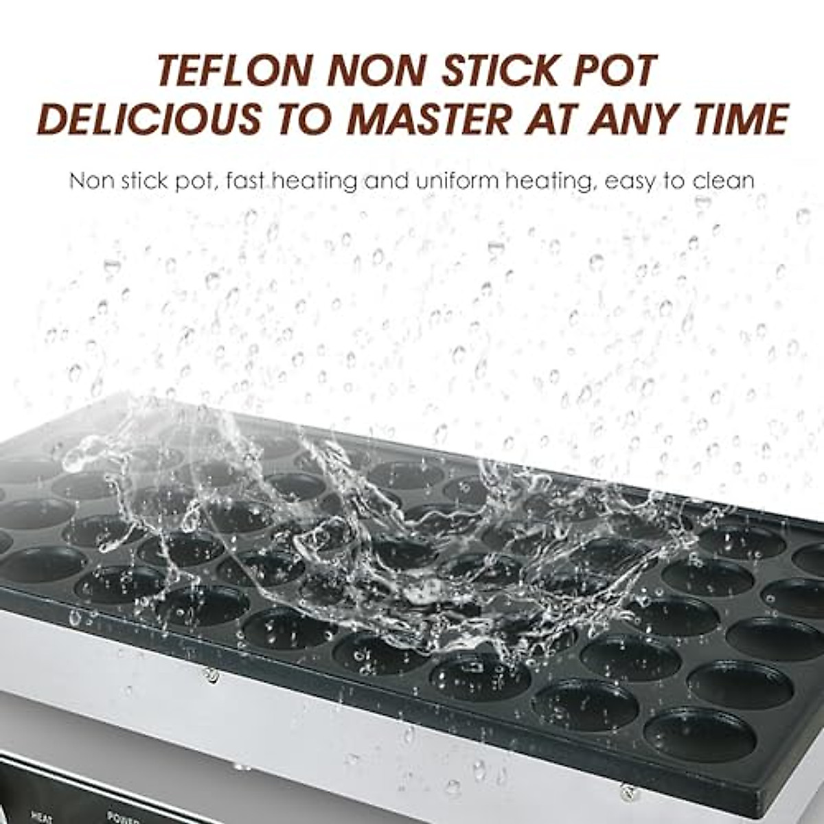 Cabinet Pancake Maker, 50PCS 1800W Commercial Electric Nonstick Waffle Maker Machine, 1.8 In Waffle Makers with 2 Thermostats & 2 Timers Separate Control for Home, Restaurant, Cafe, Bakery, Kitchen