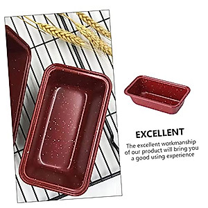 KICHOUSE Loaf Pan Nonstick Tools Bakeware Pans Stick Baking Oven Supply Accessory Inch Mini Pan Mold Toasting for Bakery Steel Non Loafs Home Wear- Reusable Molds Pullman Bread Pan
