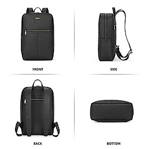 CHOLISS Laptop Backpack for Women&Men,15.6" Computer Backpack,Retro Vegan Leather Travel Work College Bag Durable Daypack