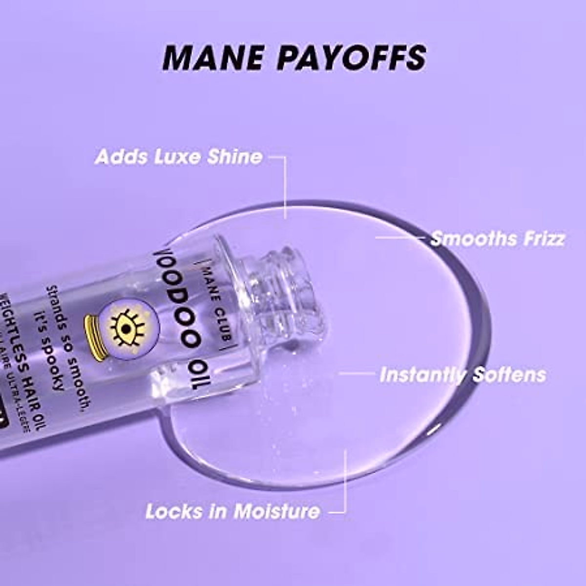 MANE CLUB Voodoo Oil Weightless Hair Oil, cruelty free, vegan, no sulfates or parabens, 1.6 Ounce