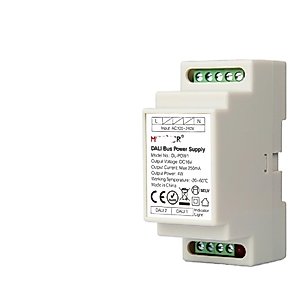 DALI 5-in-1 LED Controller DALI dimming Control System (DT8) 86 Touch Screen DALI Bus Power Supply DIN Rail for LED Lights (Color : Only DL-POW1)