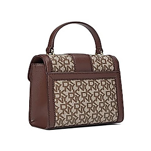 DKNY Ella Small Top-Handle Crossbody Chino/Wood Brown One Size