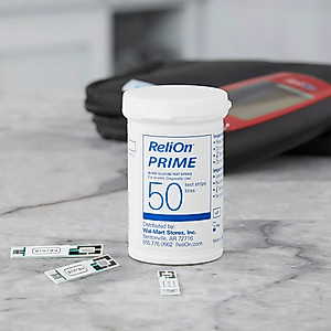 ReliOn Prime Blood Glucose Test Strips | Tiras de Glucometro | Test Strips for Diabetes | Relion Prime Test Strips |Reli On Prime Test Strips 50 Count. + Lual's 45 Diabetes Decoded