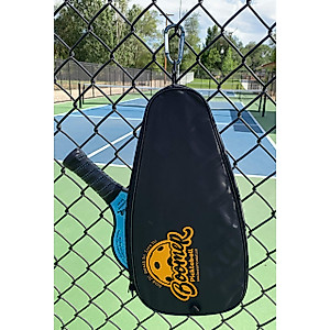Boomer Pickleball Paddle Carry Case - Keep your paddle clean, dry and protected - Convenient carrying strap and D-clip for attaching to fences and hooks.