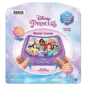 JA-RU Disney Princess Classic Handheld Water Game (1 Unit) Classic Girls Water Ring Arcade Toy Just Add Water. Stress Relief Fidget Toy for Kids and Adults. Game Toy. A-6901-1