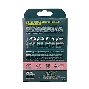 ALZOO Mobility Collar for Dogs, Helps Promote Joint Flexibility, 100% Plant-Based Active Ingredients with Wintergreen and Moroccan Rosemary Oil, Single