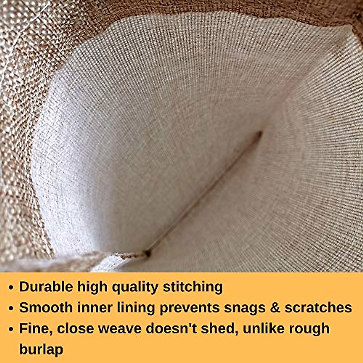 Supply Friend 25 Burlap Bags with Drawstring 8x12 Inch - Reusable Grocery, Household, Kitchen Storage Bag, Christmas Gift Bags, Wedding and Birthday Party Favor Gift Pouches