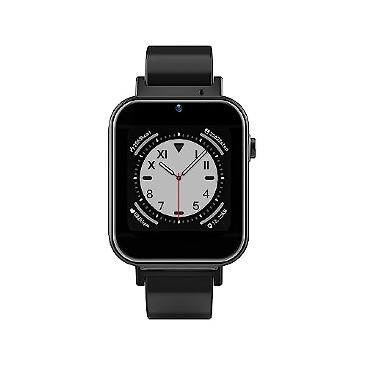 ZUONU Air 4G LTE Smart Watch Phone GPS 4GB 128GB HD Camera 5MP Men Face ID WiFi Android 9.1 IP68 Waterproof Smartwatch (Color : A, Size : 4GB with 128G)