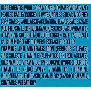 Gerber Baby Cereal, Oatmeal & Barley, Apple Cinnamon, 4.5 Ounce Self-Feeding Trays (Pack of 8)