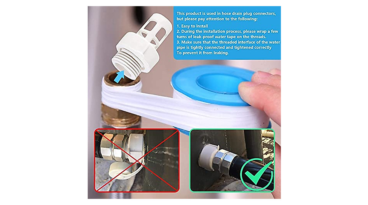 Replace Intex Pool Drain Hose Adapter 10184 - ChangTa 2-Pack