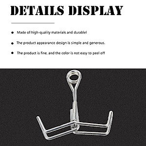iplusmile Spring Hose Clamp Air Tubing Spring Clips, Lab Mohr Pinchcock Tubing Clamps Flat Jaw Pinchcocks Tubing Clips for Latex Tube Laboratory Supplies for Rubber Hose, 20pcs