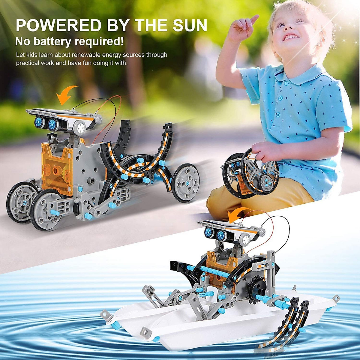 Science Kits for Kids Age 8-12 Solar Robot Kit Learning Building STEM Toys Experiments Projects for Kids 6-8, Educational Solar Robot Toy for 8 9 10 Year Old Boys Girls Christmas Birthday Gifts