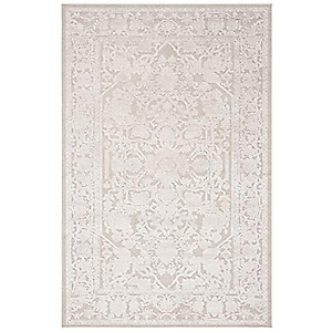 SAFAVIEH Reflection Collection 9' x 12' Cream / Ivory RFT665D Vintage Distressed Area Rug