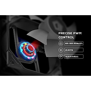 ID-COOLING SE-914-XT ARGB Cooler 131mm Height CPU Air Cooler ARGB Light Sync with Motherboard(5V 3-PIN Connector) 92mm PWM Fan 4 Heatpipes CPU Fan for Intel/AMD, LGA 1700 Compatible for Desktop