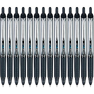 PILOT Precise V7 RT Refillable & Retractable Liquid Ink Rolling Ball Pens, Fine Point (0.7mm) Black, 14-Pack (15193)