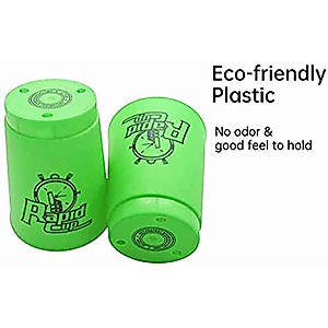 Tocypho 24 Pack Quick Stack Cups Set Plastic Sports Stacking Cups Training Game for Travel Party Challenge Competition (Purple&Green)