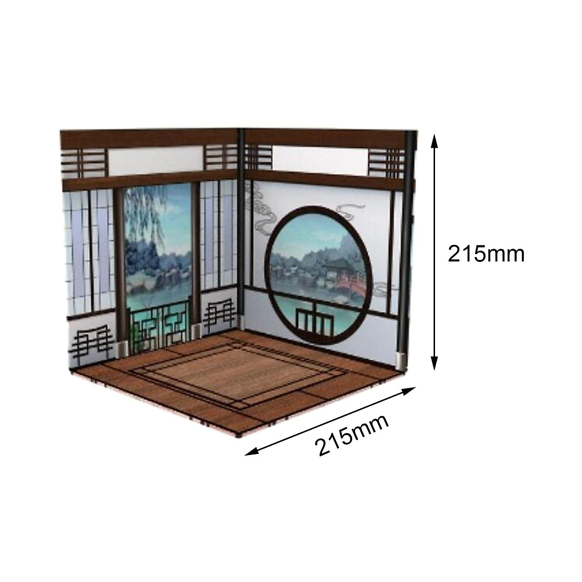 AMLESO Backdrop Scene Model Collection Background Board Scene for Action Figures Storage, Chinese Room