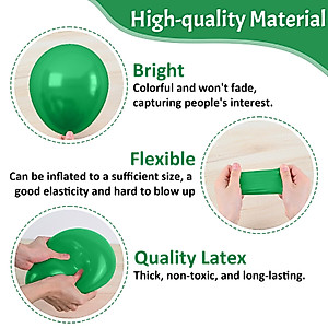 Paready Camo Balloons, 50 Pcs Green and Brown Balloons, Camouflage Army Balloon, 12 Inch Dark Sage Green Black Balloons Latex for Birthday Baby Shower Camping Woodland Hunting Jungle Party Decorations