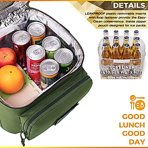 DBTAC Range Bag XS + DBTAC Tactical Lunch Bag with Soft Liners (OD Green)