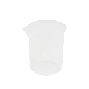 Bettomshin 10Pcs 100ml PP Plastic Measuring Low Form Beaker, Graduated Beakers Multipurpose Mixing Cups Transparent for Lab Kitchen Liquids