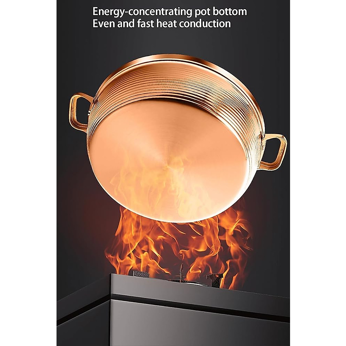 304 Stainless Steel Moroccan Tagine Pot,Non Stick Tagine Stainless Steel Tower Stew Dry Pot Non-stick Slow Cooker Seafood High Lid Pan Electromagnetic Cooker Moroccan Tajine Casserole,Gold,26cm