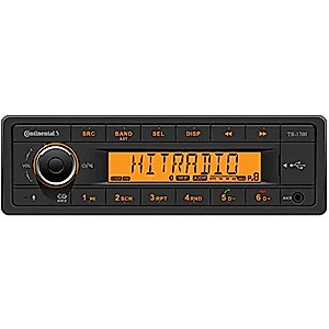 Tractor-Radios Caterpillar 12V Direct Connect Plug & Play Tractor Radio with Bluetooth & Orange Display