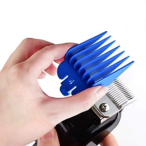 Professional Hair Clipper Guards Guides, Color Coded Hair Cutting Guides Come with Organizer, 1/8" To 1", Fits for All Full Size Clippers