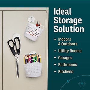 Suction Cup Hooks Wall Hooks for Hanging All Purpose Hook Wall Hangers Without Nails Heavy Duty Wall Hooks-Made in USA (3 lbs/ 6 Pack)