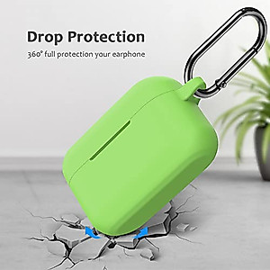 LEFXMOPHY Green Protective Case Replacement for TOZO NC7, Silicone Cover Glow in Dark