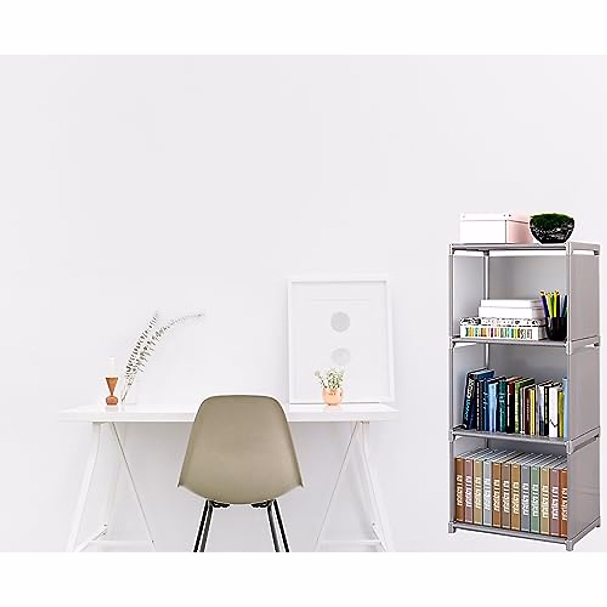3,4,5-Tier Cube Storage Shelf or Organizer | Can be Used as Bookshelf, Bookcase, Closet, Pantry Shelves and Many More (3-Tier)