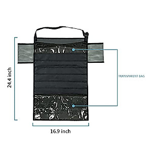 KALASONEER Desk Side Hanging Storage Bag with Water Bottle,Books Orgnaizers,Files Storage and Pen Holder,Durable Oxford Material.