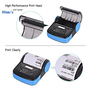 HHOP GOOJPRT MTP-3 80mm BT Thermal Printer Portable Lightweight for Supermarket Ticket Receipt Printing