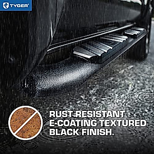 Tyger Auto 3.5" Rider Running Boards Compatible with 2019-2023 Ford Ranger | Supercrew Cab | TG-SS2F35148 | Side Step Rail Nerf Bars
