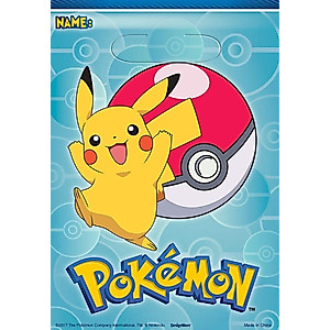 Amscan Pokemon Loot Bags | 24 Count | Birthday Parties
