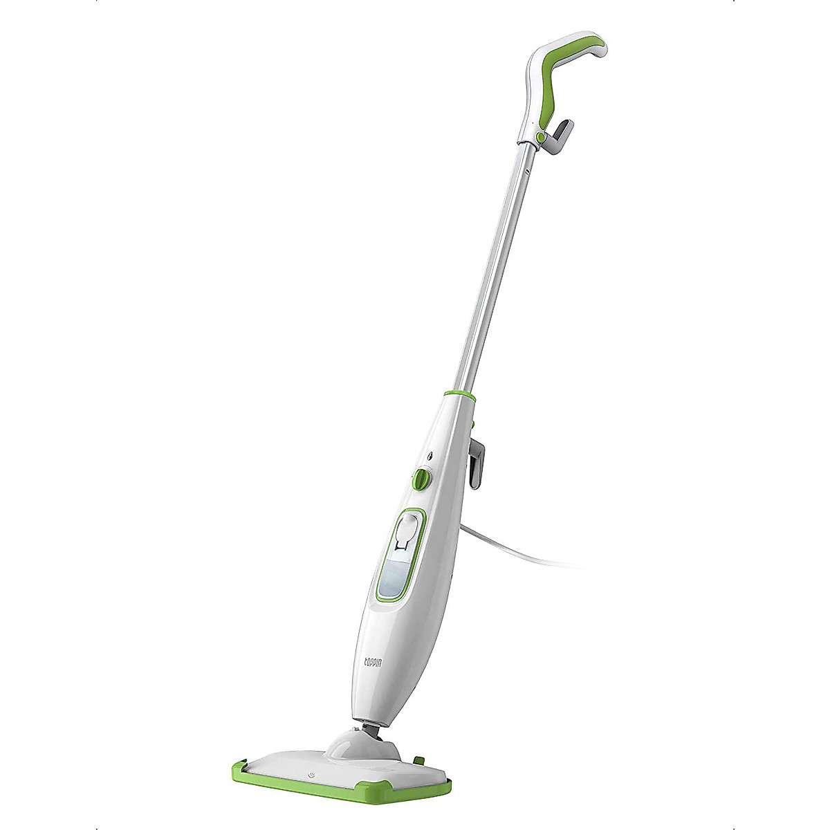 TOPPIN Steam Mop - 23ft Power Cord and 380ml Water Tank, 3 Steam Levels, Steam Mop with 2 Steam Mop Pads, Lightweight Steam Cleaner for Hardwood Floor, Marble, Laminate, Tile