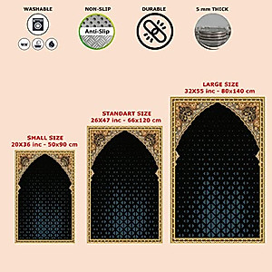 Muslim Prayer Mat, Muslim Prayer Rug, Turkish Prayer Rug, Prayer Mat Personalise, Custom Prayer Rug, Islam Rug Wall,Muslim Carpet,Prayer Mat (26x47 inc - 66x120 cm)