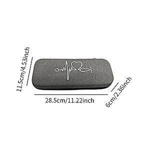 Fenteer Stethoscope Case Storage Box Stethoscope Holder Travel with Inner Mesh Pocket, Portable, Container, Stethoscope Carrying Bag, Gray