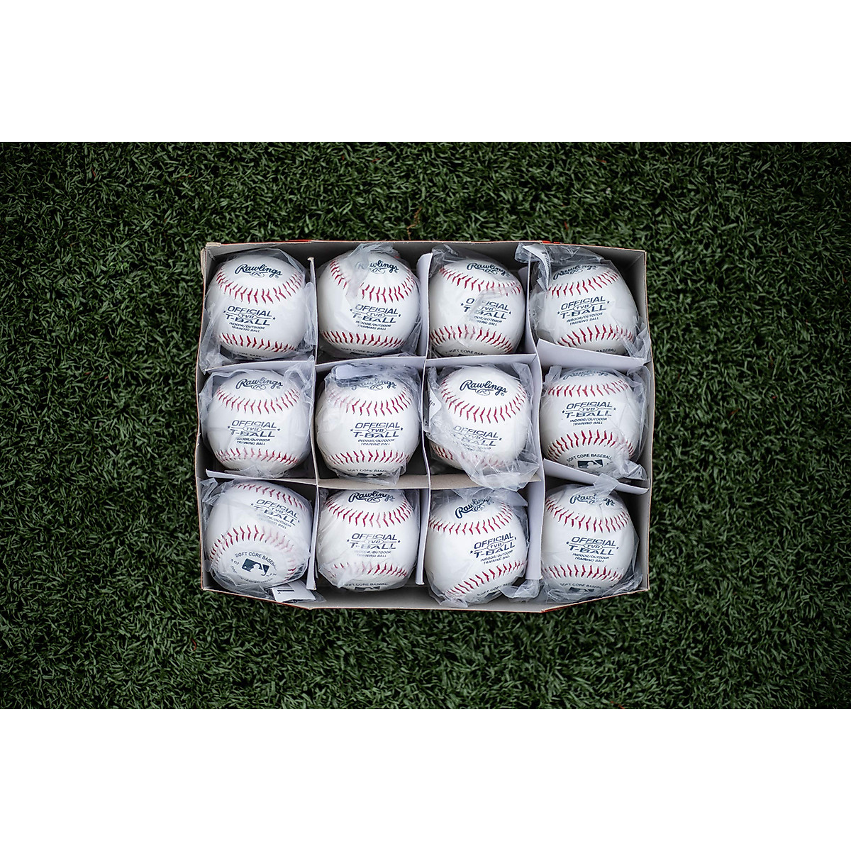 Rawlings | Official T-Balls | TVB | Youth/6u | 12 Count | Sponge Rubber Core | Indoor/Outdoor