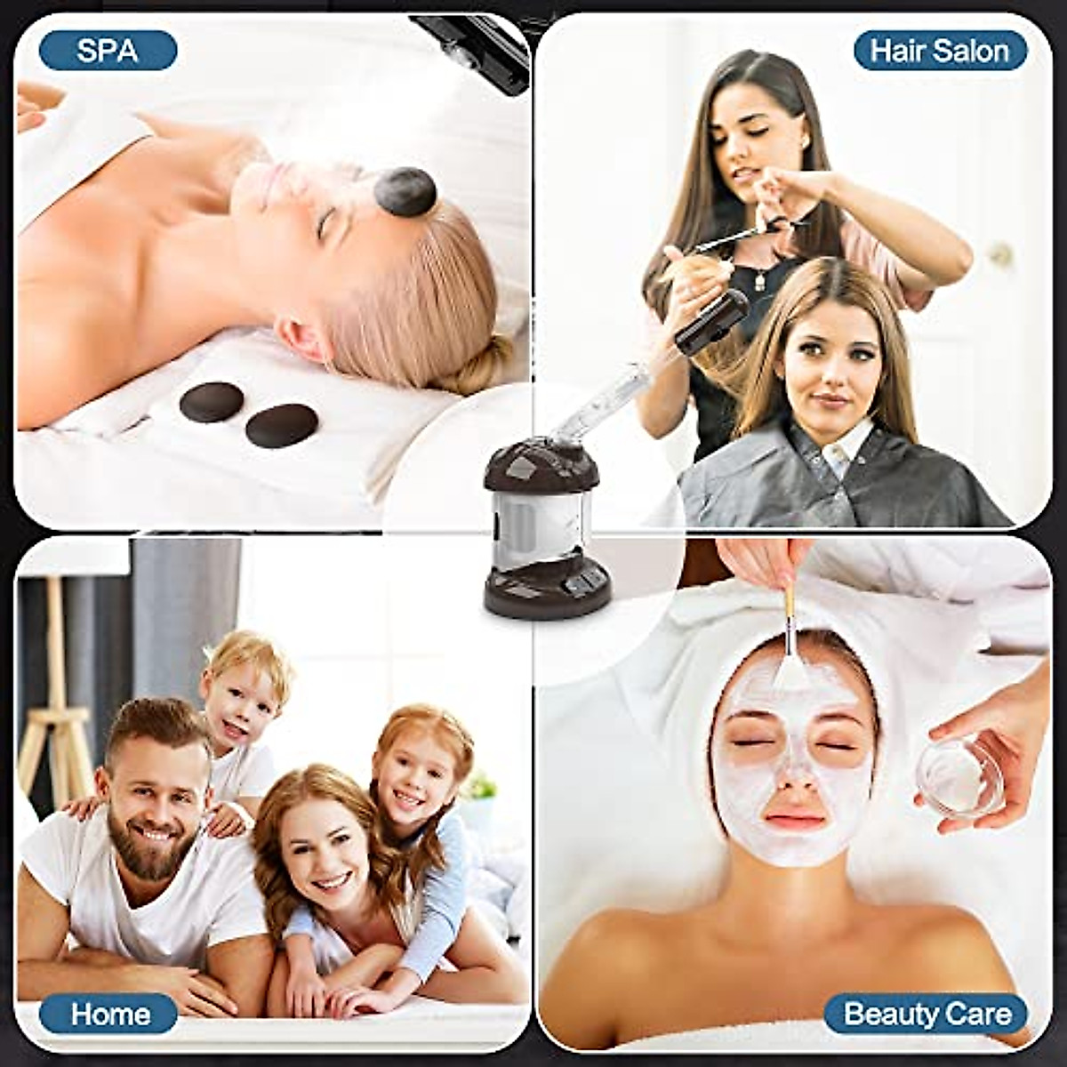 Kingsteam Facial Steamer - Ozone Steamer with Extendable Arm - Professional Nano Ionic Facial Steamer for Deep Cleaning - Portable for Personal Care Use at Home or Salon