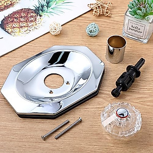 Dreyoo Compatible with Price Pfister Avante Shower Trim Kit, Applied for Tub and Shower Faucet Replacement, Push Pull Shower Valve Parts with Cartridge, Escutcheon, Screws, Sleeve, Handle and Gasket