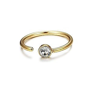 KOICCVQQ Charm Colour Nose Nail Studs Diamonds Body Piercing Opening Design Handmade Hypoallergenic Piercing Trinket Creative Personality Unique Set Water Drill Nose Nail Studs Gold
