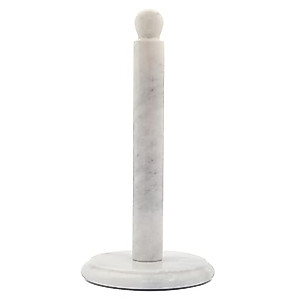 RADICALn Paper Towel Holder White Handmade Marble Kitchen Towels Rack Paper Roll Holder with Stand - Wrapping Paper Holder Towel - Hand Towel Rack Holder