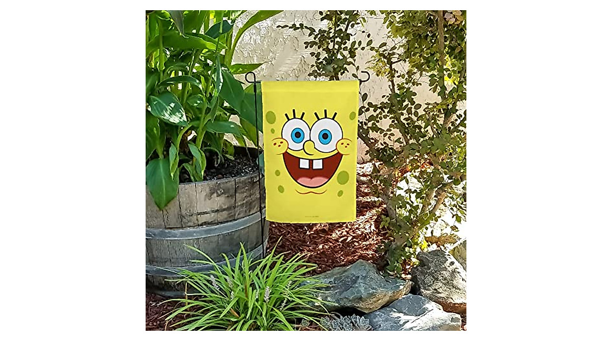SpongeBob Goofy Smile Garden Yard Flag | Graphics & More