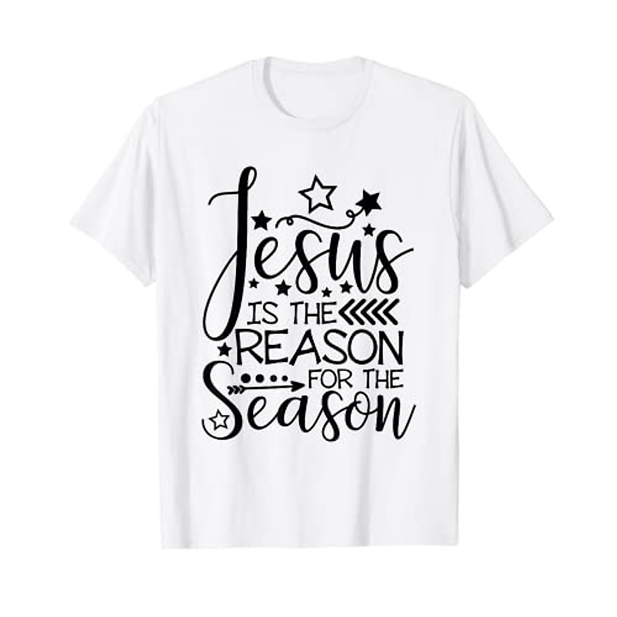 Christian Jesus The Reason Christmas Stocking Stuffer Gifts T-Shirt