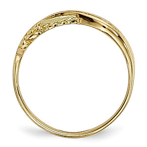 Sonia Jewels Size 8 - Solid 10k Tri-Color Black Hills Gold Diamond Ring (1/6ct.)