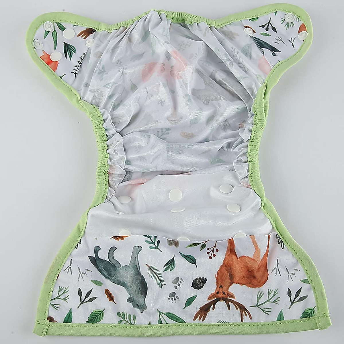 Hibaby One Size Cloth Diaper Cover Snap With Double Gusset (Woodland)